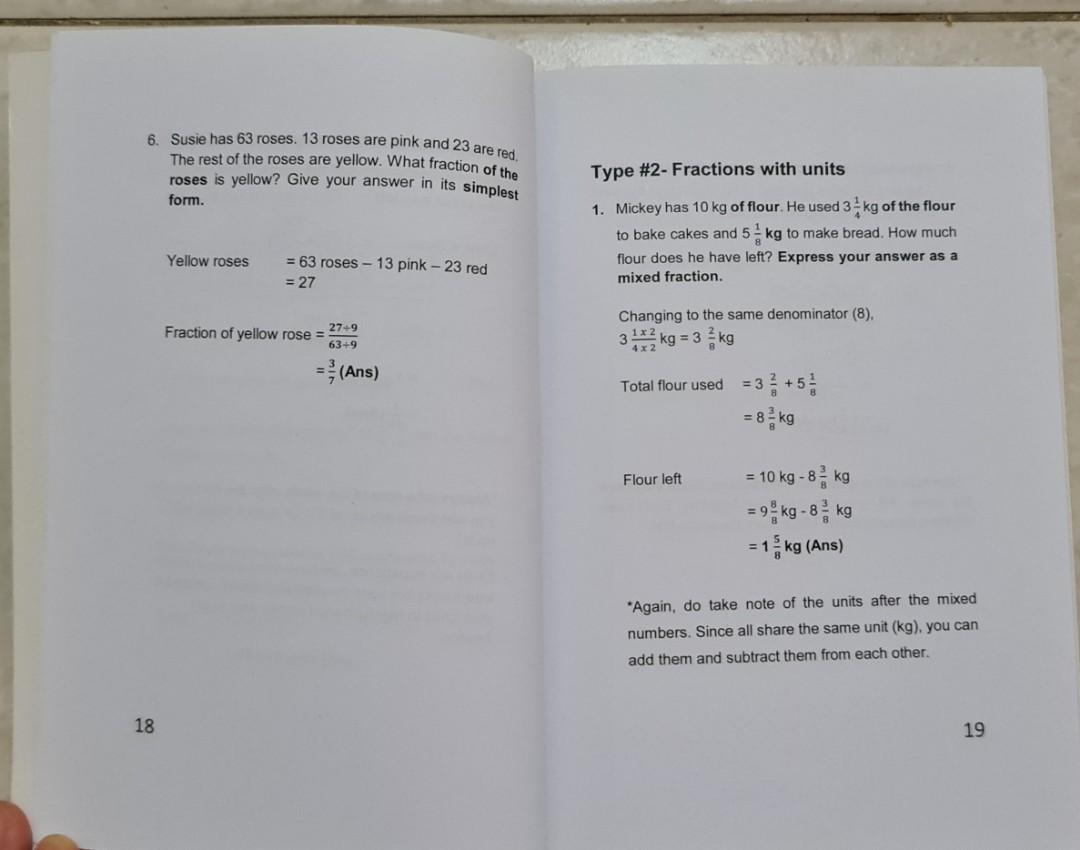 P4 Maths Problem Sums Guide, Hobbies & Toys, Books & Magazines ...