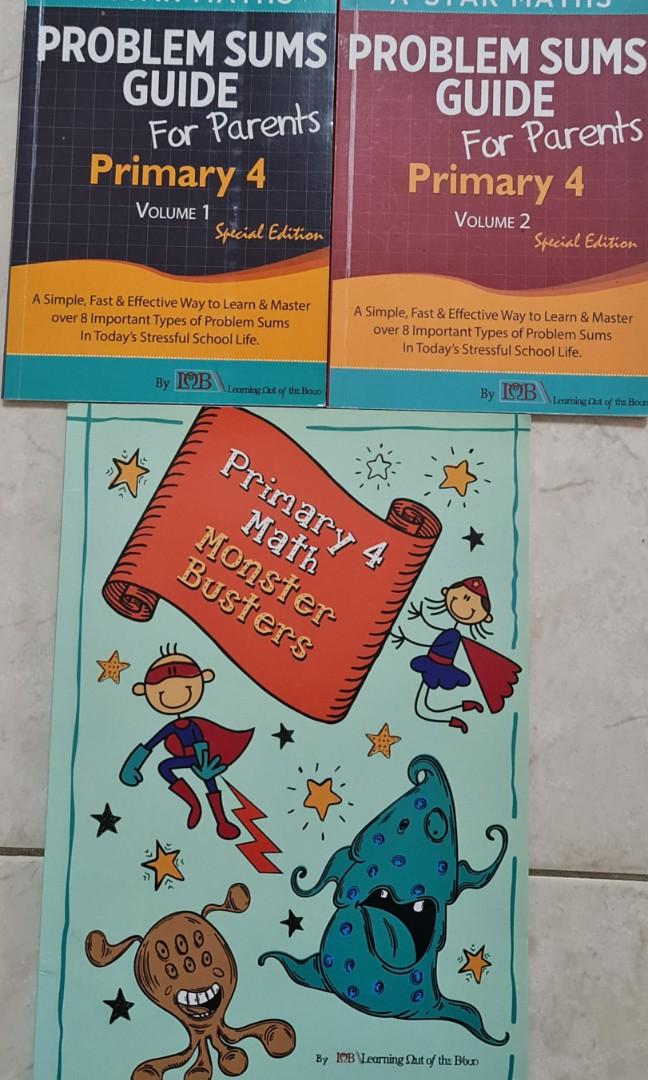 P4 Maths Problem Sums Guide, Hobbies & Toys, Books & Magazines ...