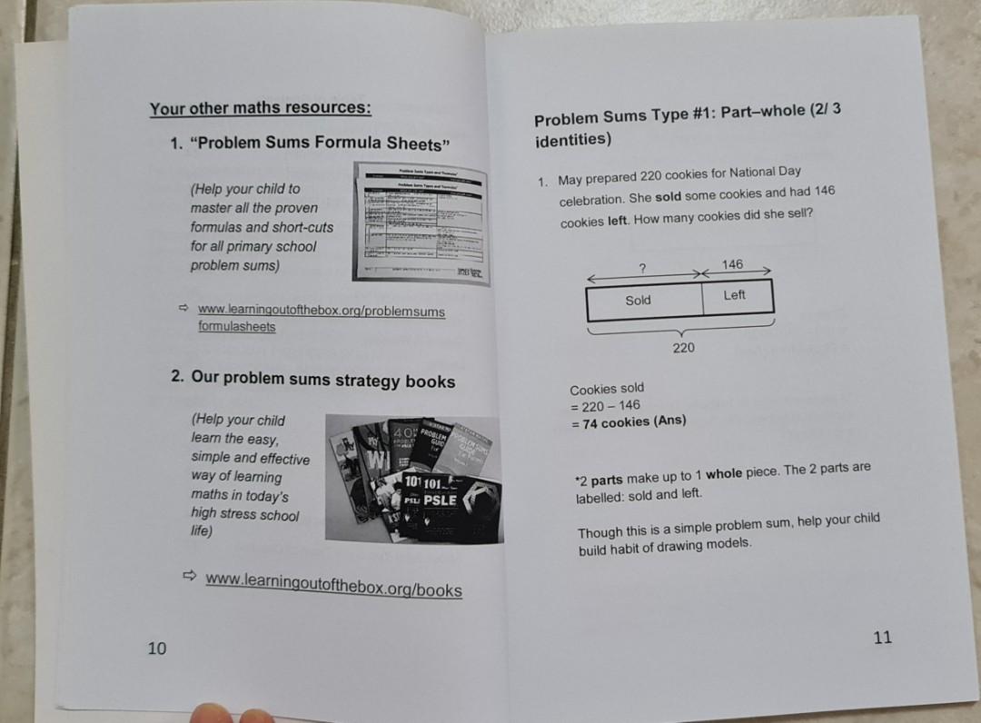P4 Maths Problem Sums Guide, Hobbies & Toys, Books & Magazines ...