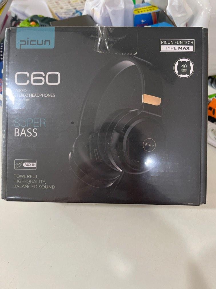 PICUN C60 Wired Stereo Headphones, Audio, Headphones & Headsets on ...