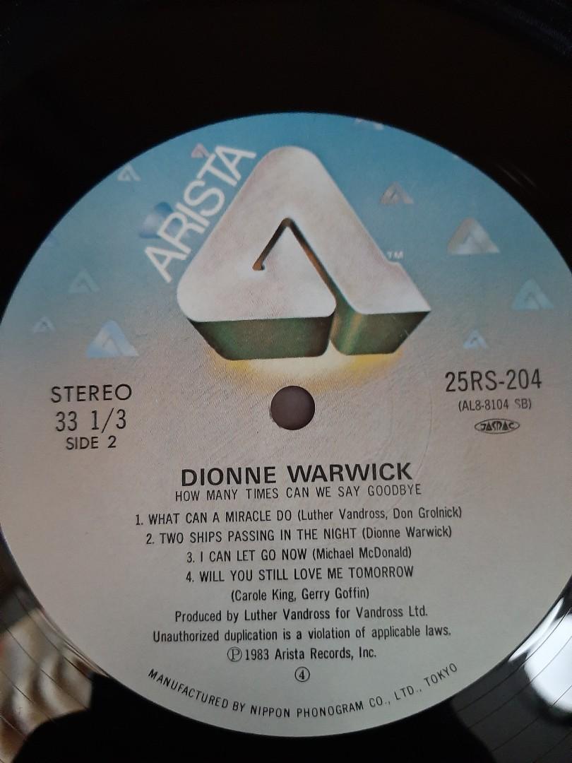 Plaka/ vinyl record.DIONE WARWICK, Hobbies & Toys, Music & Media ...