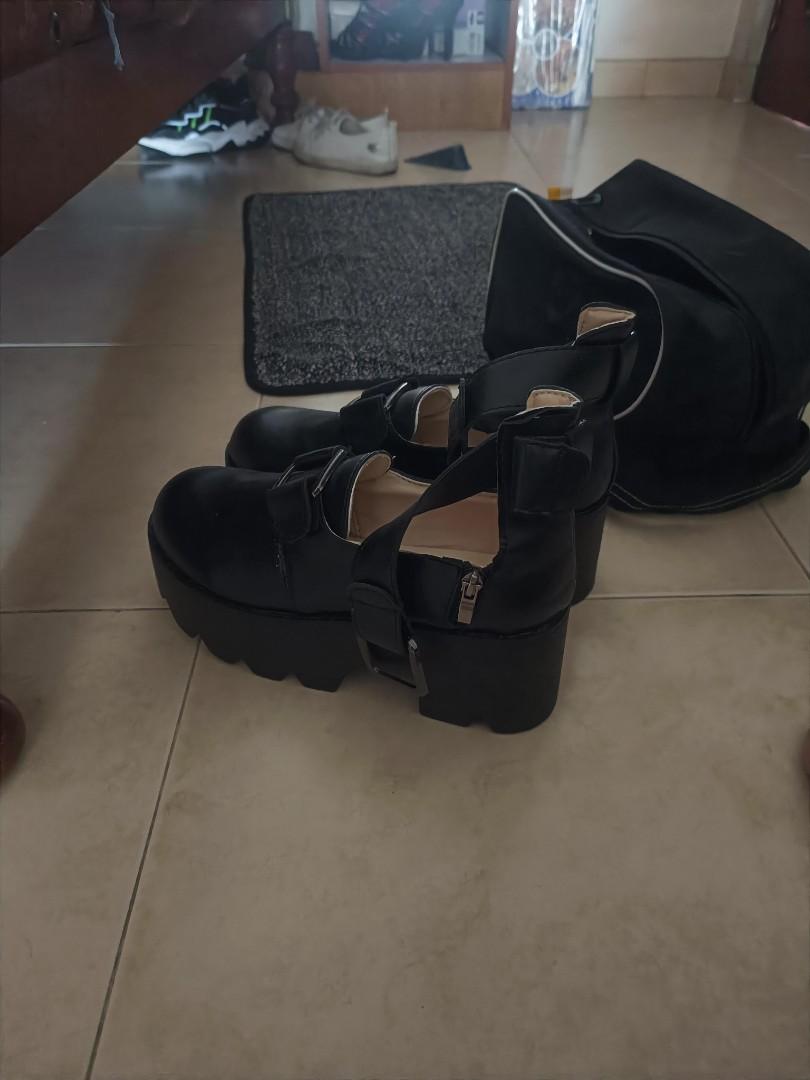 Platform alt/lolita shoes, Women's Fashion, Footwear, Boots on Carousell