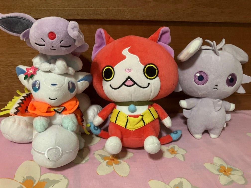 WTS Pokemon & Yokai Watch plushies (Espeon, Vulpix, Espurr, Jibanyan), Hobbies & Toys ...