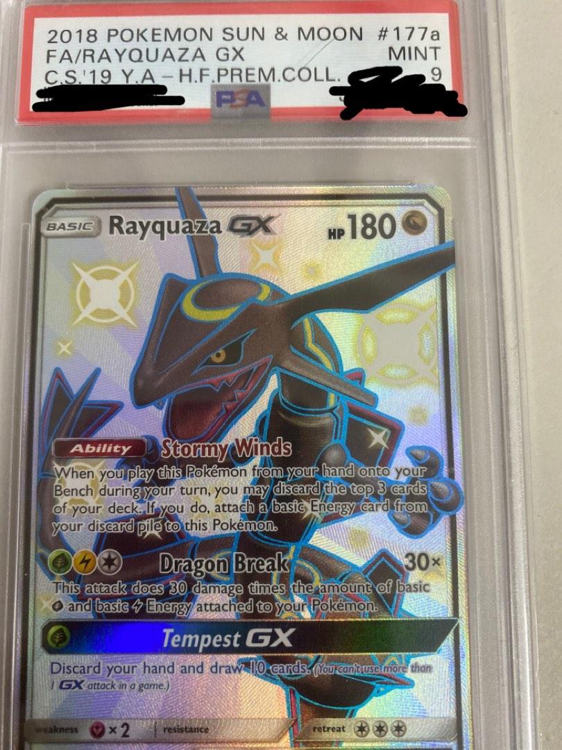 Pokemon card rayquaza gx sun and moon vintage vivid voltage astral ...