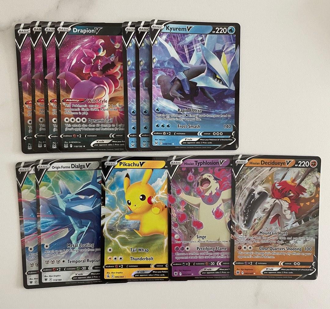 Pokemon cards - V cards, Hobbies & Toys, Toys & Games on Carousell
