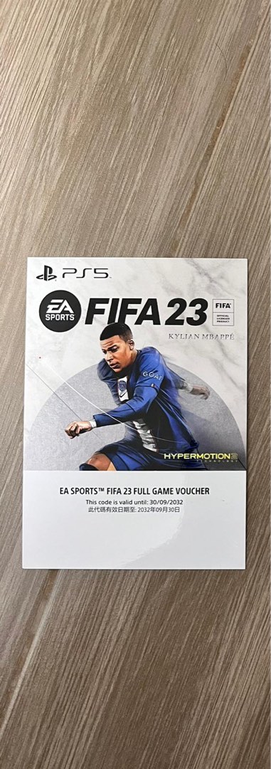 Ps5 Fifa 23 digital ver. 數位版 code, 興趣及遊戲, 玩具 & 遊戲類 - Carousell
