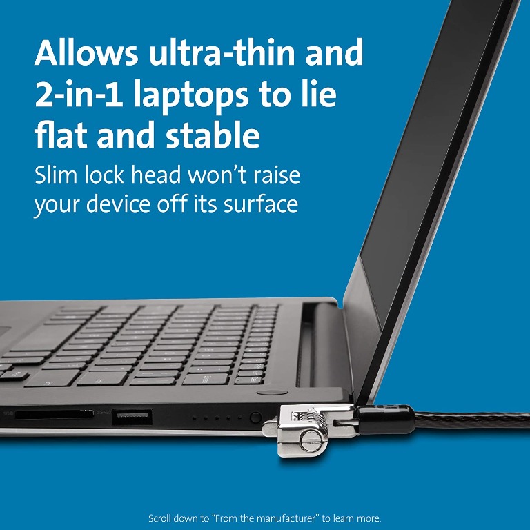 (readystock) Kensington Slim Lockhead Laptop Lock - Combination ...
