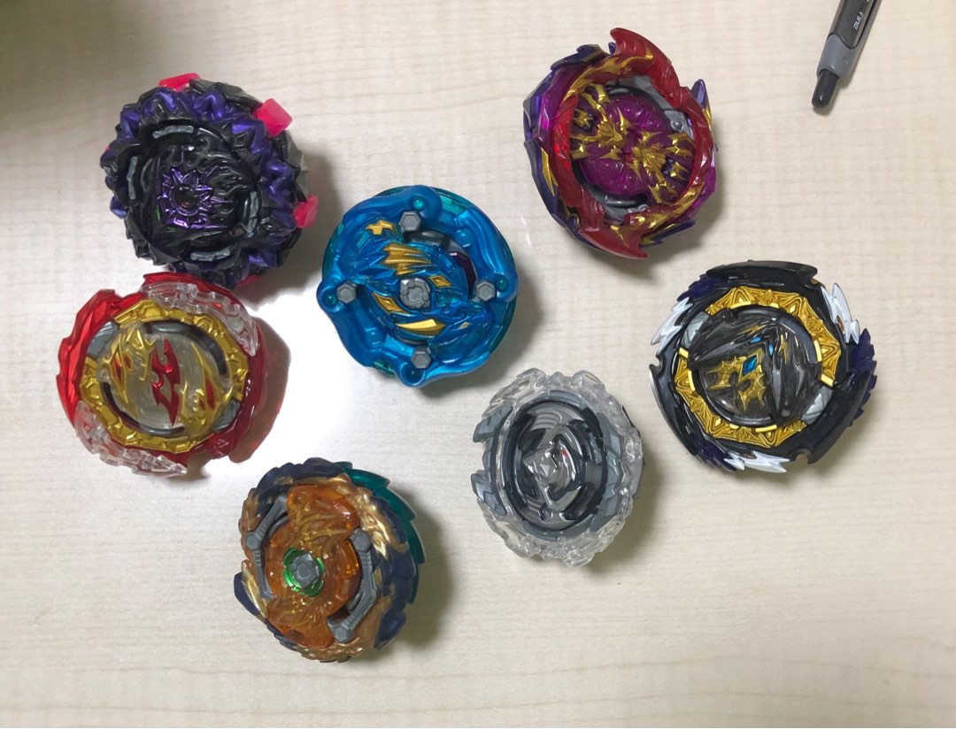 Real Beyblades (set of 7 with two super rare beys), Hobbies & Toys ...