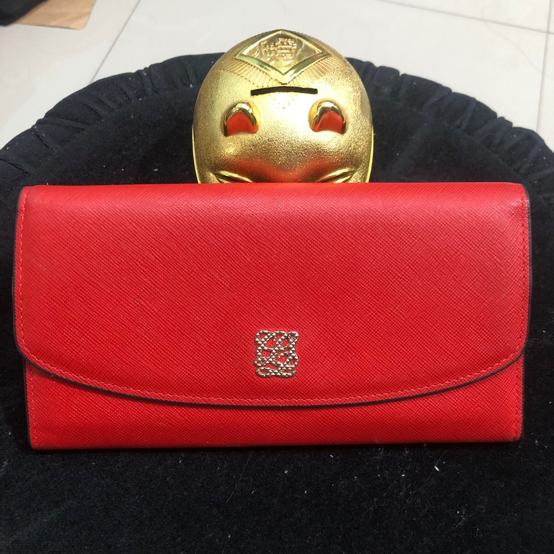 Red Branded Wallet, Women's Fashion, Bags & Wallets, Wallets & Card ...