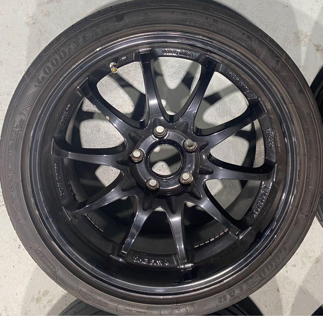 Rep CE28 18inch Rims with tyres, Car Accessories, Tyres & Rims on Carousell