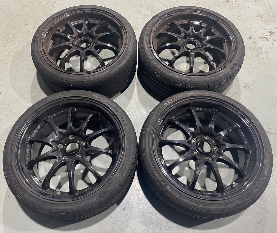 Rep CE28 18inch Rims with tyres, Car Accessories, Tyres & Rims on Carousell