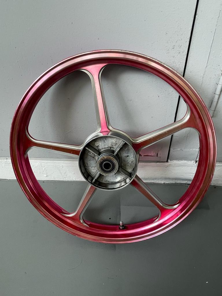 Rim enkei pink, Motorcycles, Motorcycle Accessories on Carousell