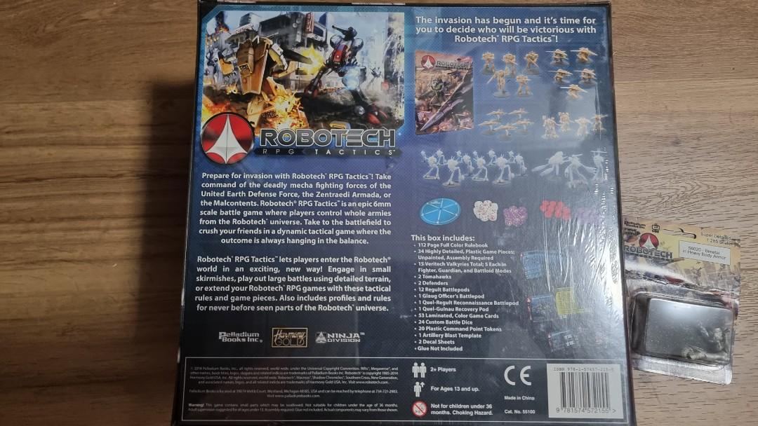 Robotech RPG Tactics boardgame (Rare), Hobbies & Toys, Toys & Games on ...