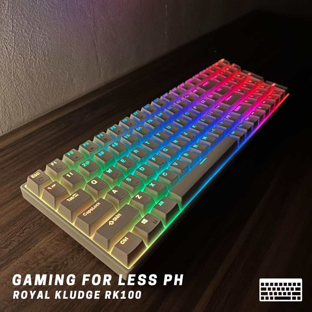 Royal Kludge RK100 Wireless Mechanical RGB Gaming Keyboard Blue ...