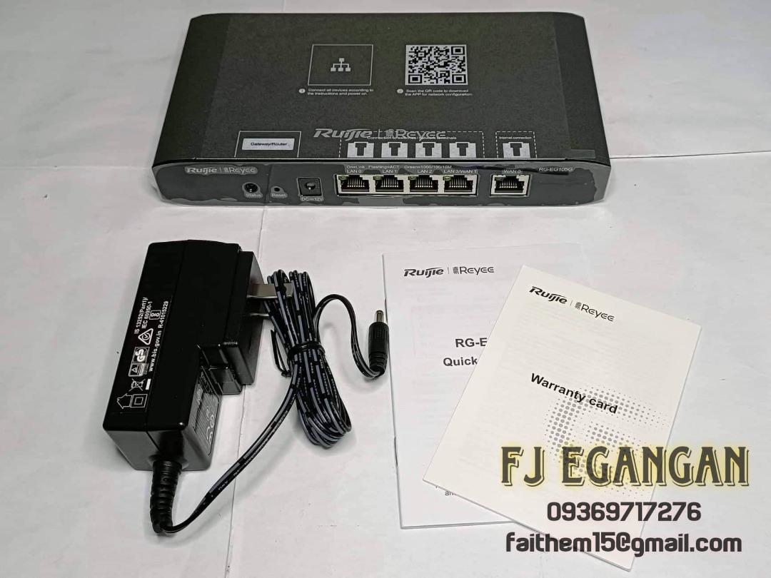 RUIJIE / REYEE RG-EG105G 5-Port Gigabit Cloud Managed Router, Computers ...