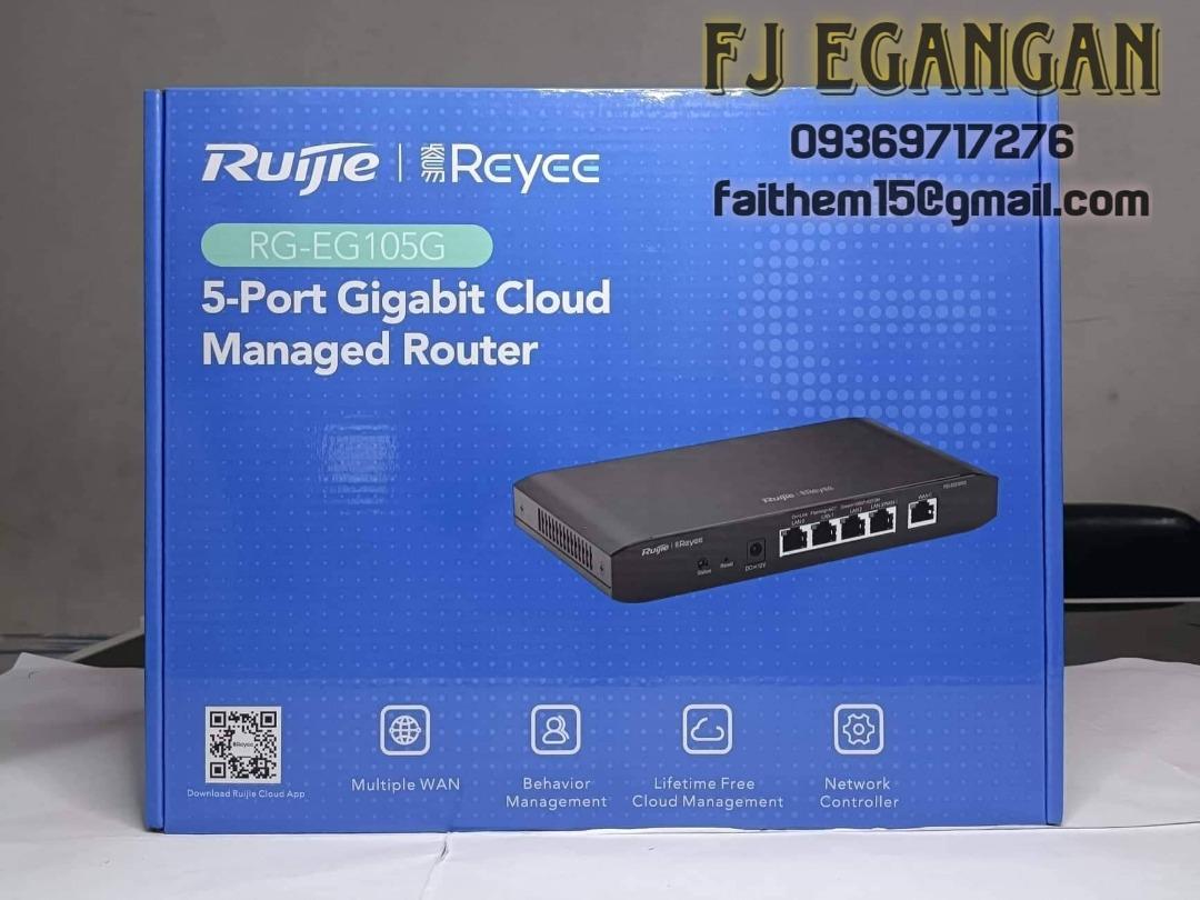 RUIJIE / REYEE RG-EG105G 5-Port Gigabit Cloud Managed Router, Computers & Tech, Parts ...