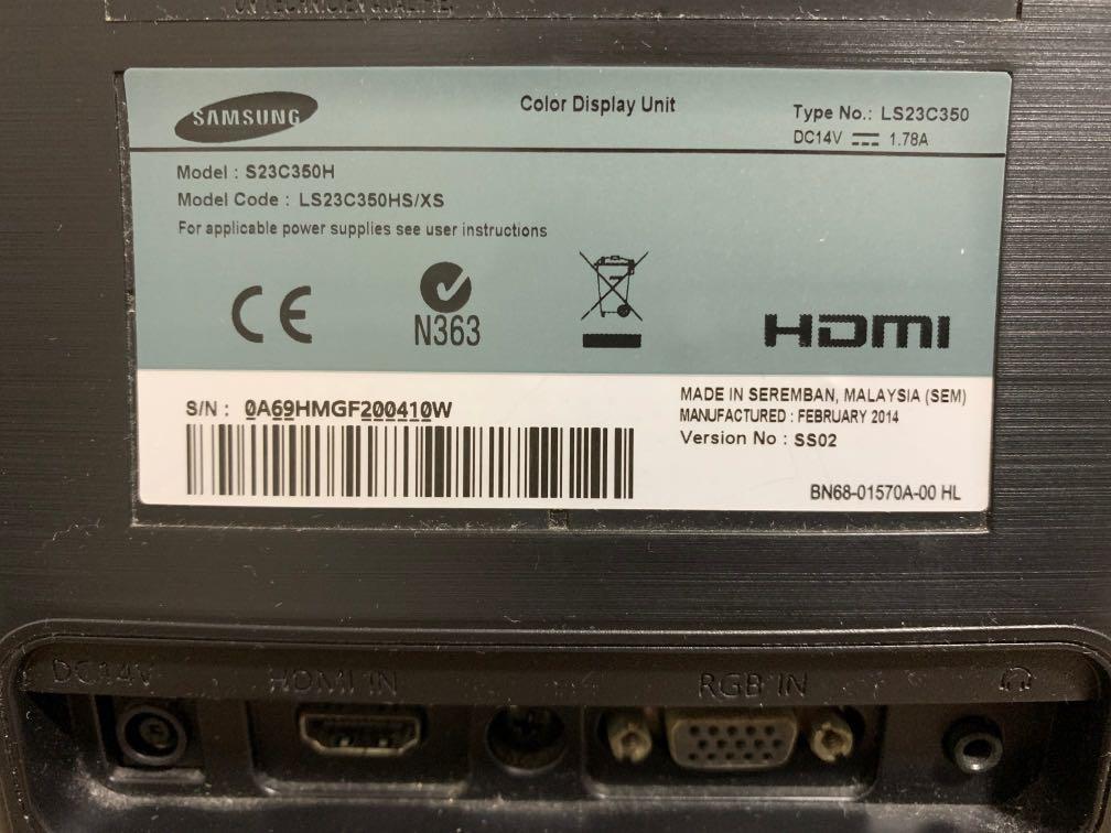 Samsung 23 inch FHD PC monitor, Computers & Tech, Parts & Accessories ...