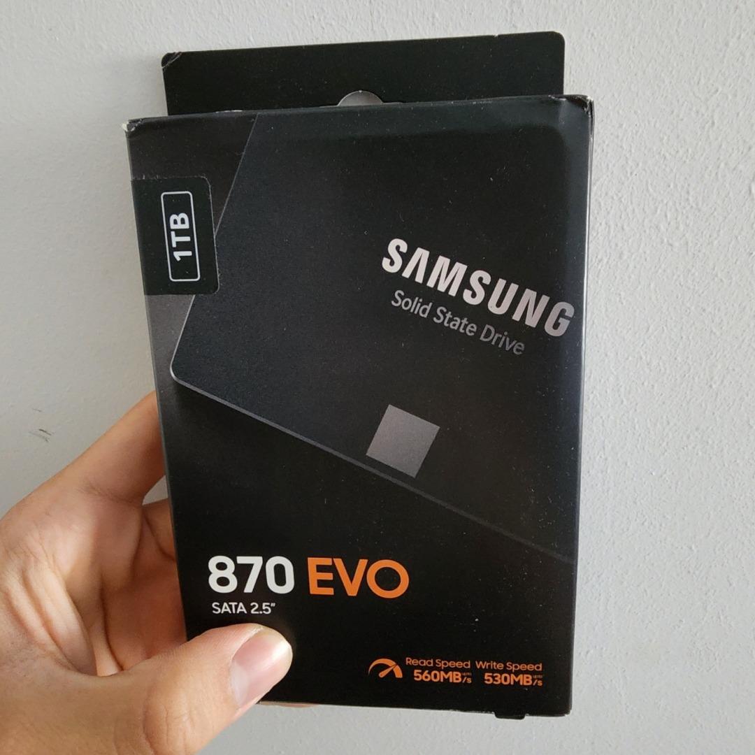 Samsung 870 EVO 1TB SATA III 2.5 Inch SSD, Computers & Tech, Parts ...