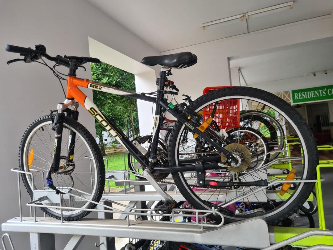 Scott branded bicycle. Front suspension, Sports Equipment, Bicycles ...