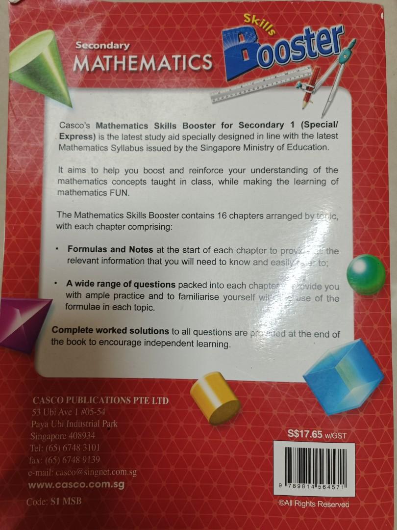 Sec 1 Math booster, Hobbies & Toys, Books & Magazines, Assessment Books on Carousell