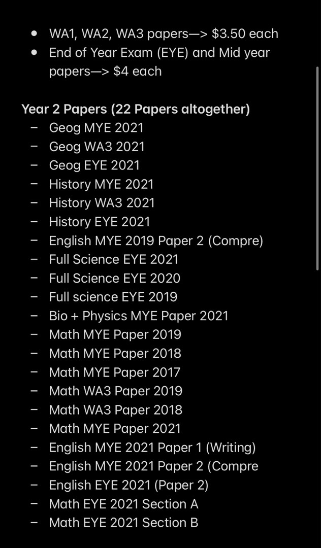 Sec 2/ IP2 Cedar Girls School Exam Papers, Hobbies & Toys, Books ...