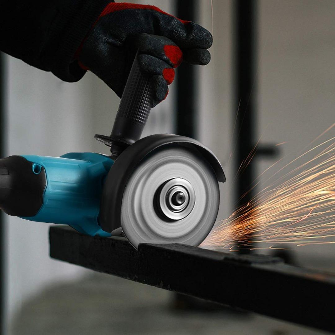 SEESII Brushless Angle Grinders, 18V Cordless Grinder Tool with 3.0Ah ...