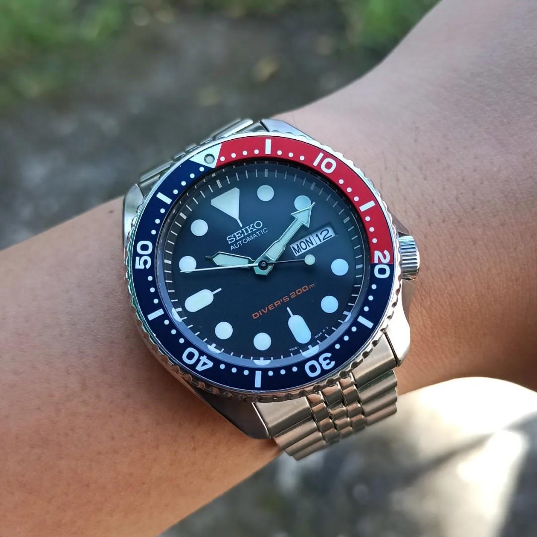Seiko Pepsi SKX009 / SKX009K2 Divers watch - Discontinued, Men's ...