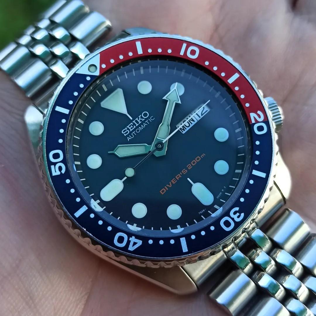 Seiko Pepsi SKX009 / SKX009K2 Divers watch - Discontinued, Men's ...