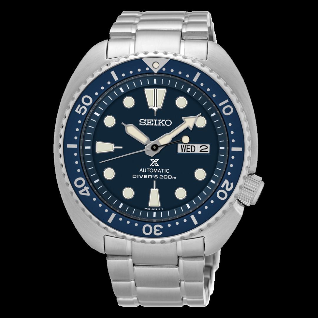 Seiko Prospex Blue Dial Turtle Stainless Steel Automatic Watch SRPE89 ...