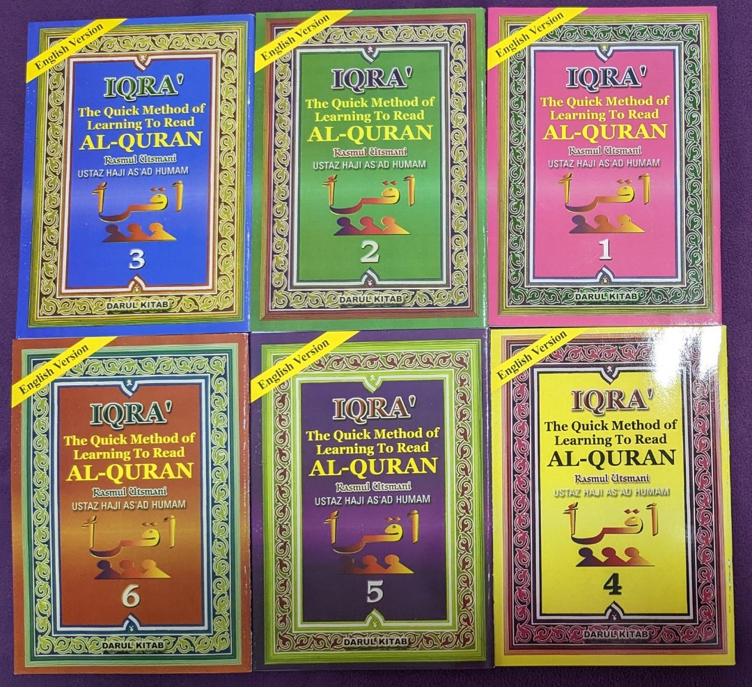 Set of Iqra' Books (Level 1 to 6) English Version, Hobbies & Toys ...