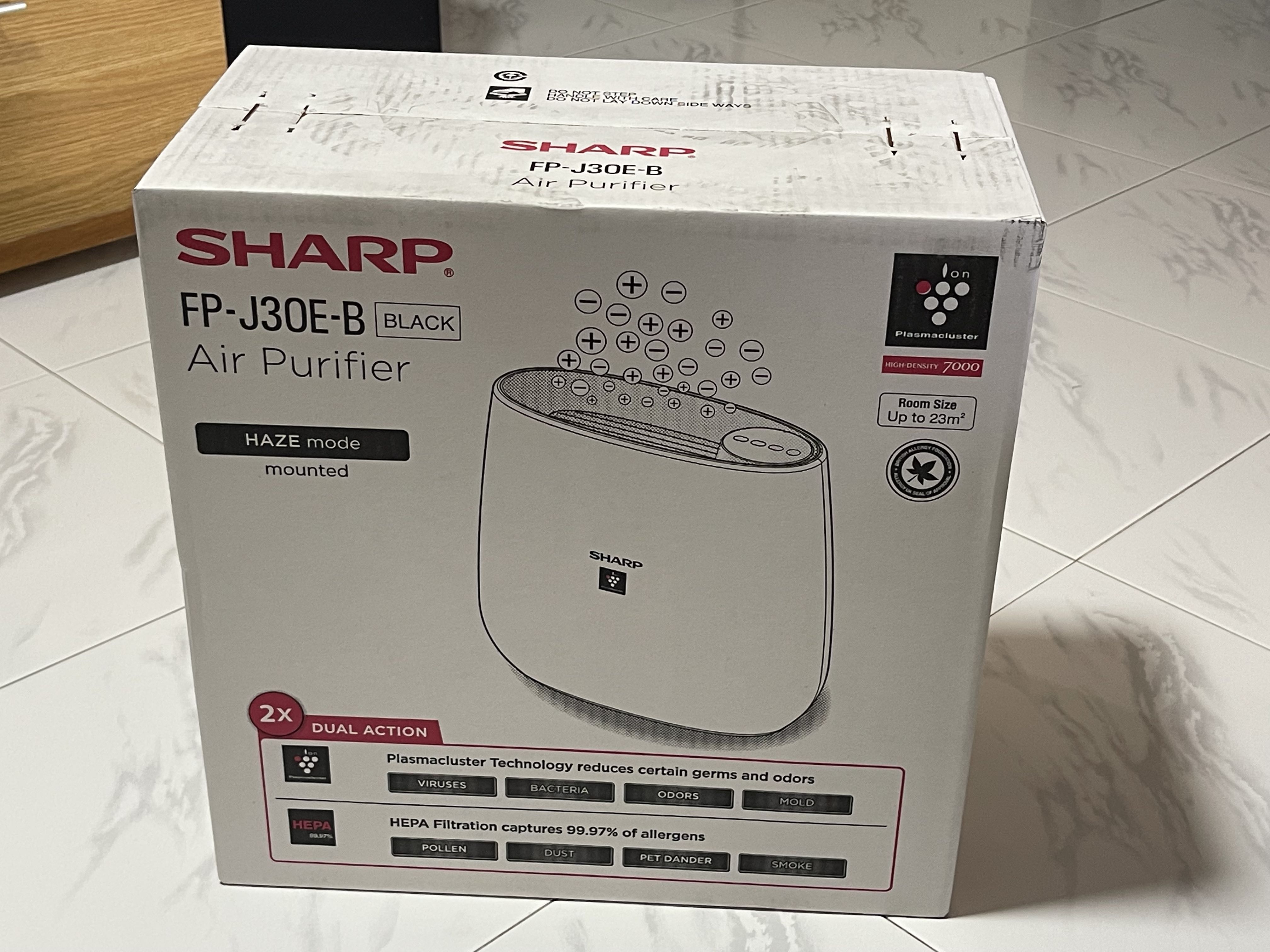 Sharp Air Purifier FP-J30E-B, TV & Home Appliances, Air Purifiers ...