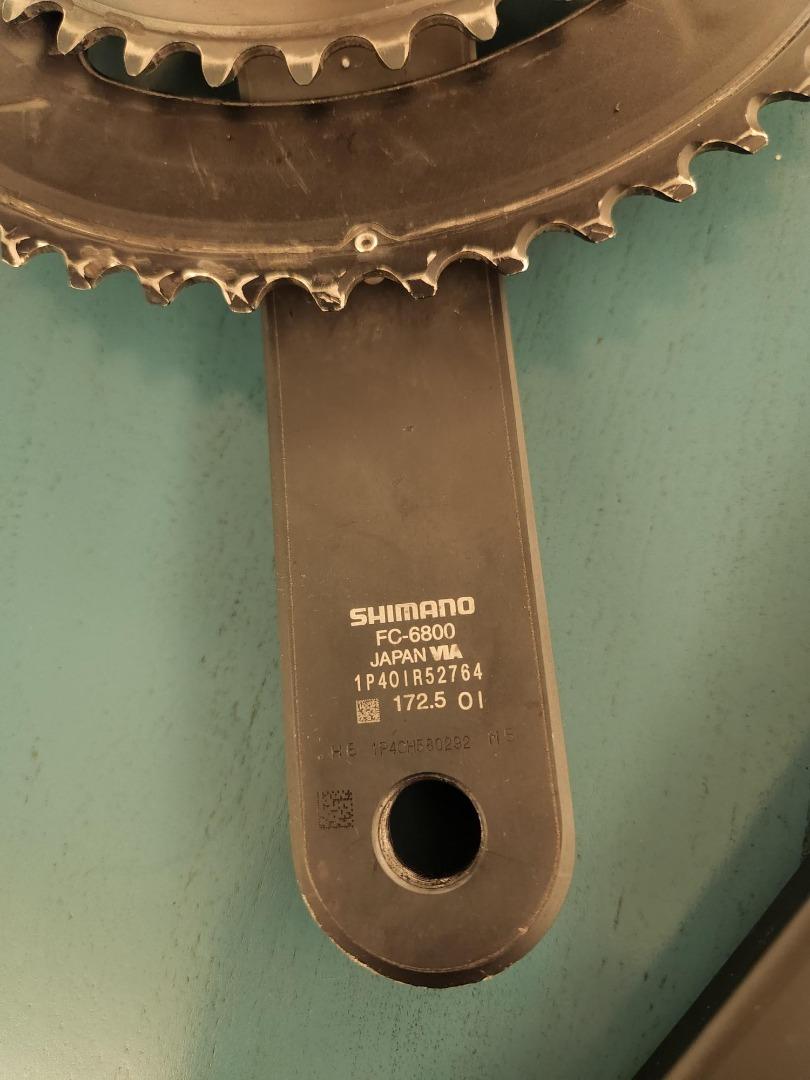 Shimano Ultegra R6800 Crankset 50-34 (172.5), Sports Equipment ...