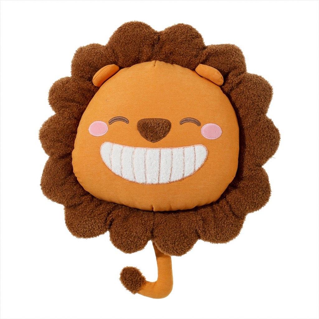 Smiley Lion Pillow Plush by Miniso, Hobbies & Toys, Toys & Games on ...