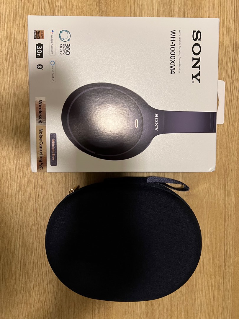 Sony WH-1000XM4 Navy blue, Audio, Headphones & Headsets on Carousell