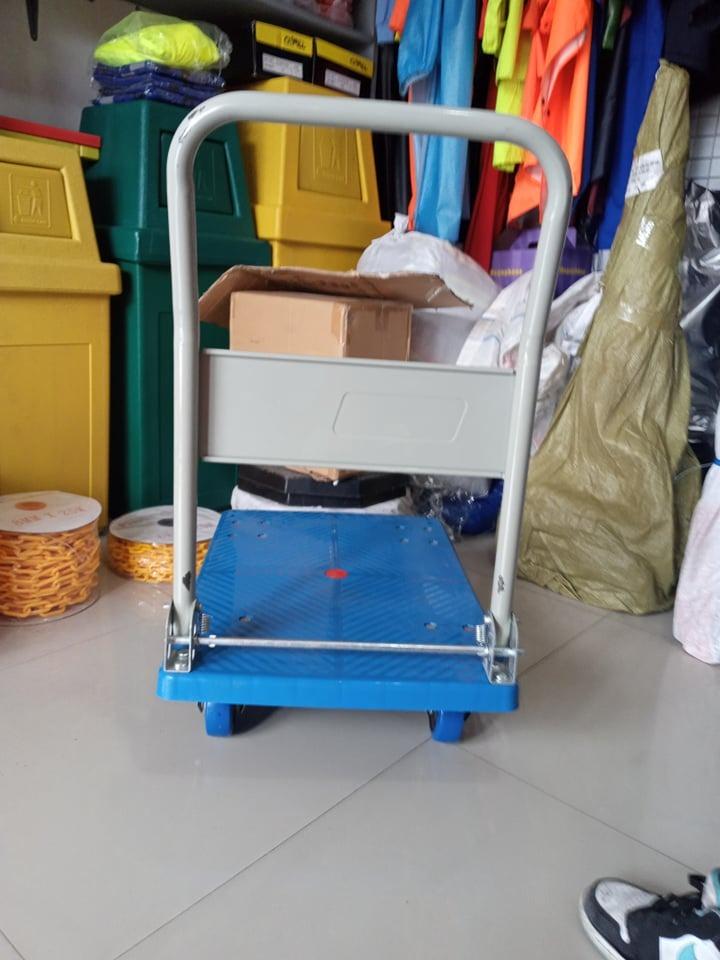 Steel Platform Push Cart Blue Furniture And Home Living Cleaning