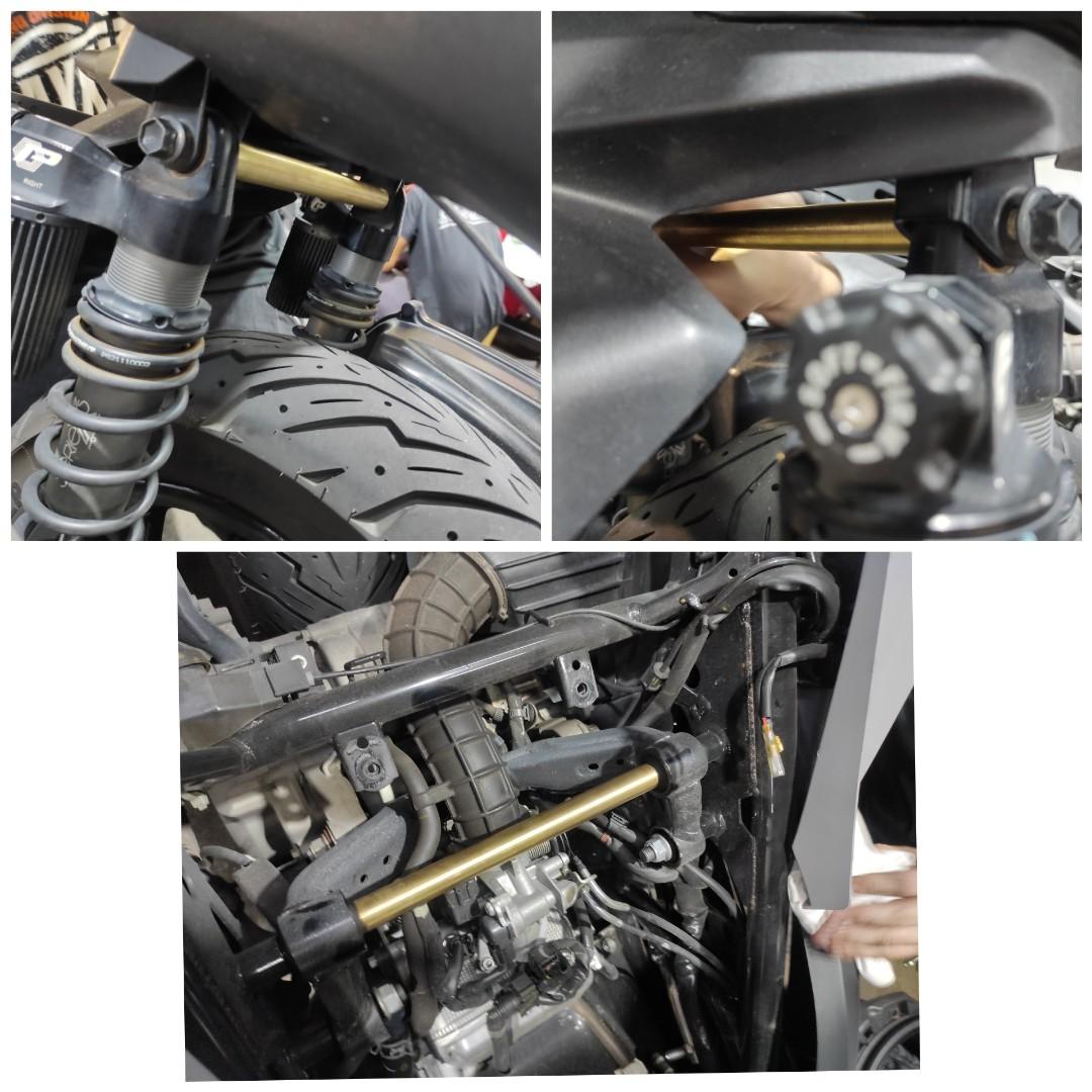 STRUTBAR ON XMAX, Motorcycles, Motorcycle Accessories on Carousell