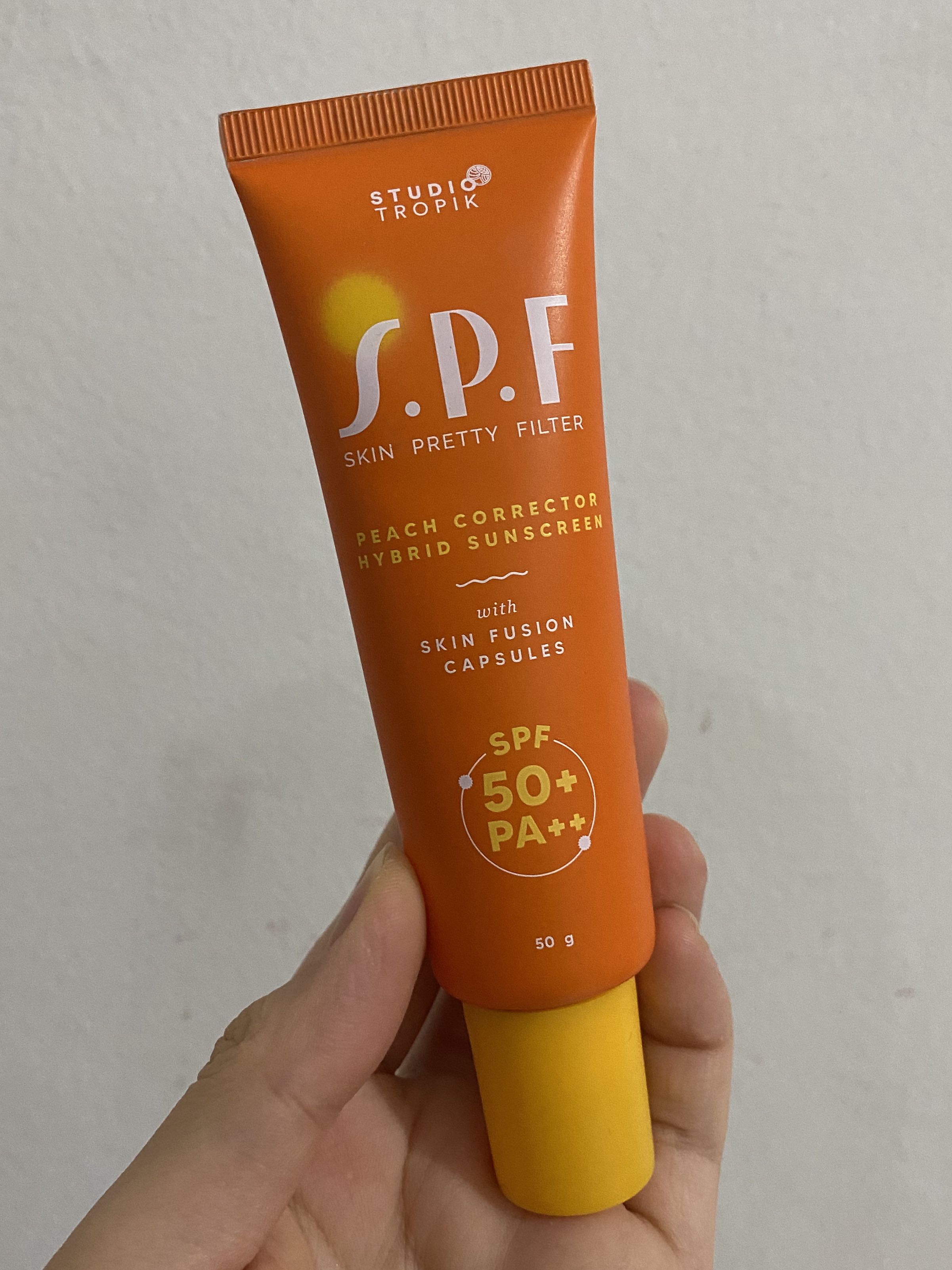 Studio Tropik SPF 50+ PA++ Skin Pretty Filter Peach, Kesehatan ...