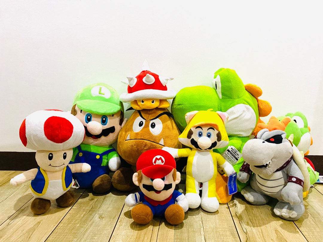 Super Mario Bros. plushies, Hobbies & Toys, Toys & Games on Carousell