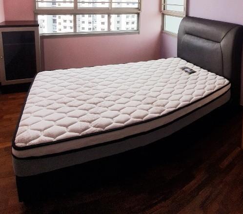 Super Single Bed + Mattress, Furniture & Home Living, Furniture, Bed ...