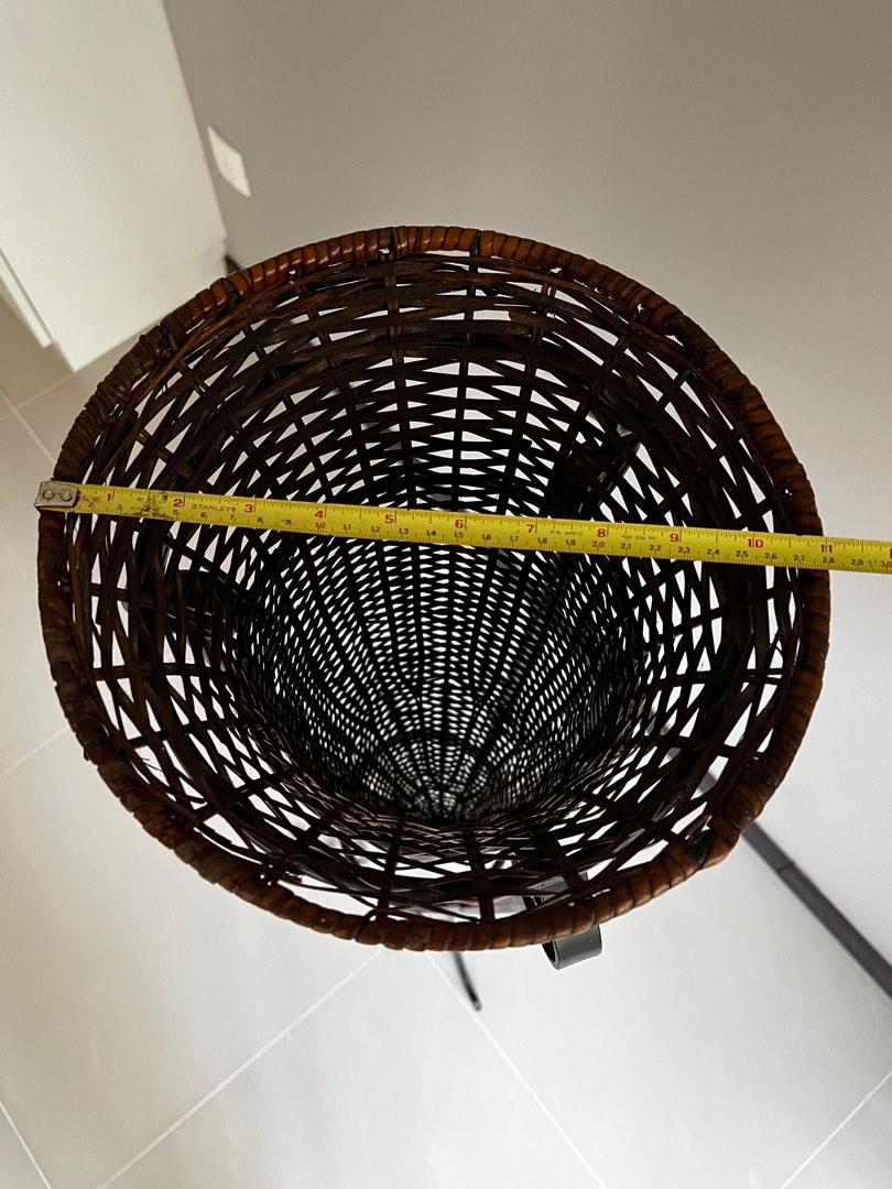 Tall Rattan Flower Vase with TRIPOD STAND, Furniture & Home Living ...