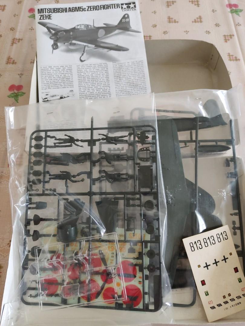Tamiya 1/48 Scale Mitsubishi A6M5c Zero Fighter (Zeke) #61027 Plastic ...