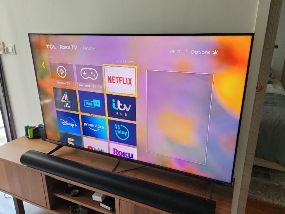 TCL 55" CLASS 6-SERIES 4K MINI-LED QLED DOLBY VISION HDR SMART ROKU TV ...