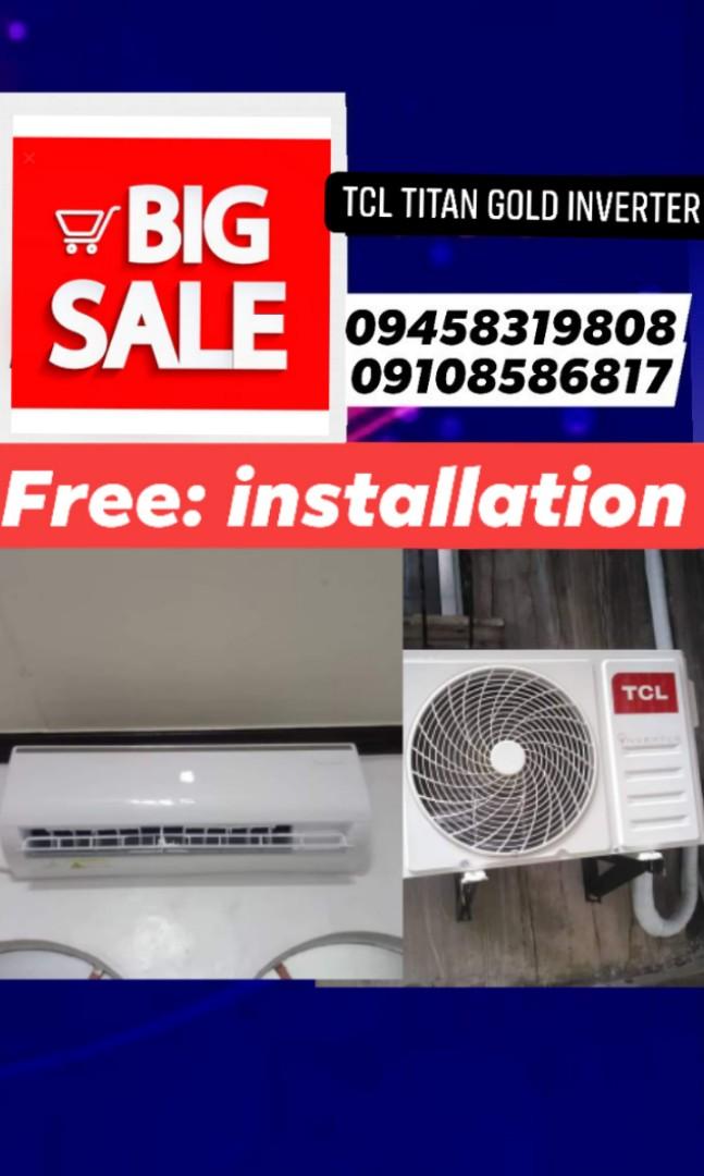 Tcl split type Aircon inverter, TV & Home Appliances, Other Home ...