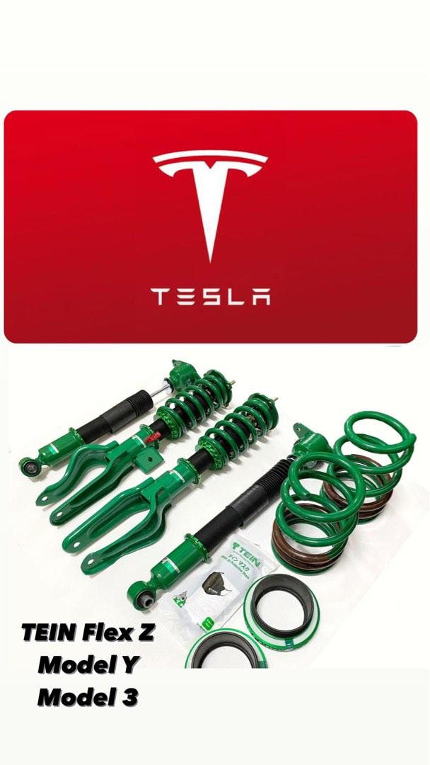日本TEIN FLEX Z 搞亞避震 適合TESLA MODEL Y, MODEL 3, 汽車配件, 車軚 - Carousell