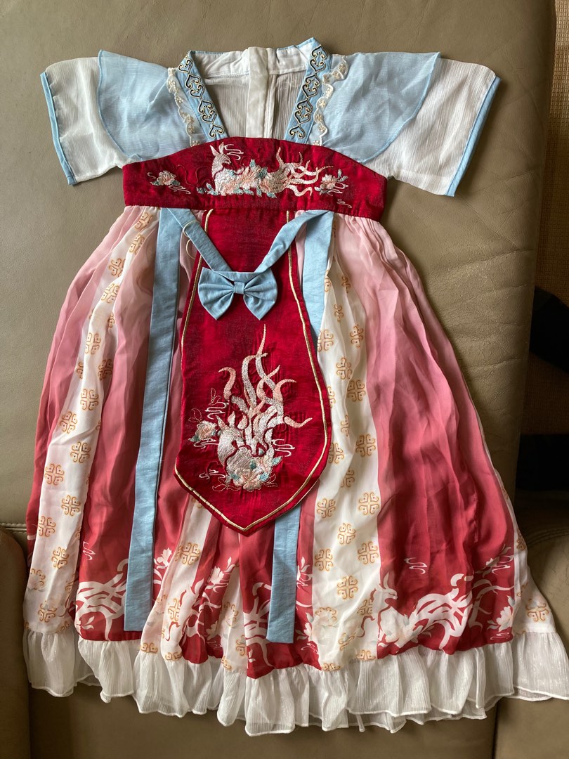 Traditional Chinese Han Fu, size 120 (5-6T), CNY, racial harmony, mid ...