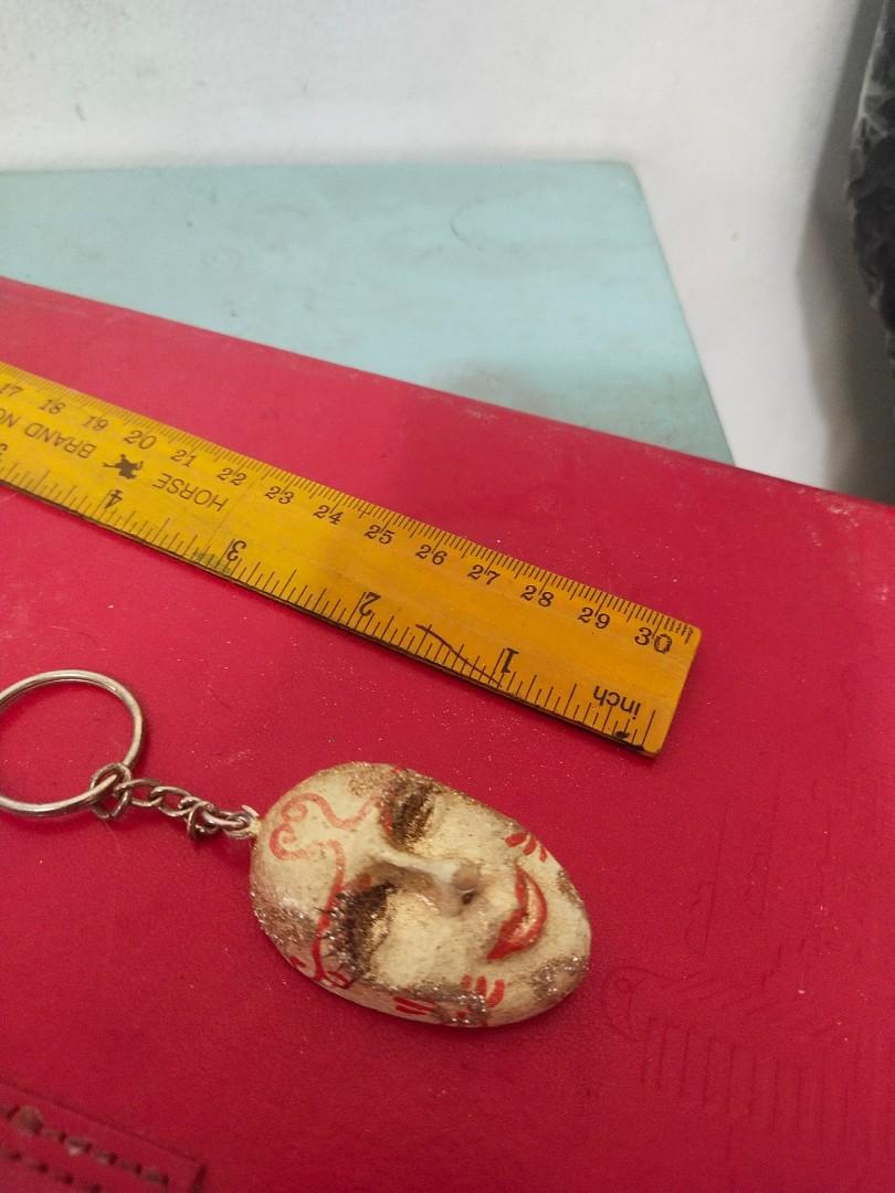 "Traditional Japanese Drama NOH mask"/Key chain/Use or display ...