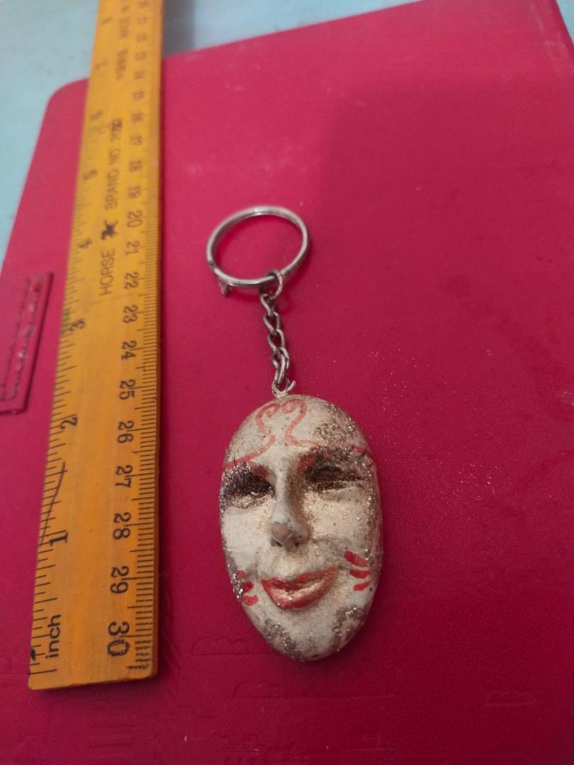 "Traditional Japanese Drama NOH mask"/Key chain/Use or display ...