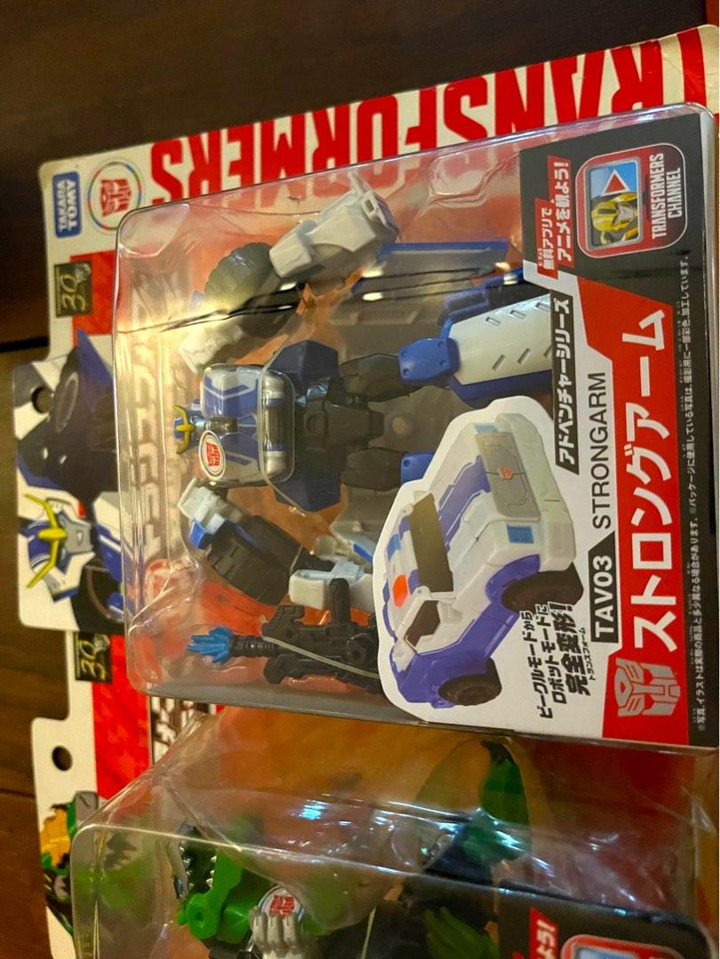 Transformers Takara Tomy Adventure TAV02 Grimlock + TAV03 Strongarm ...