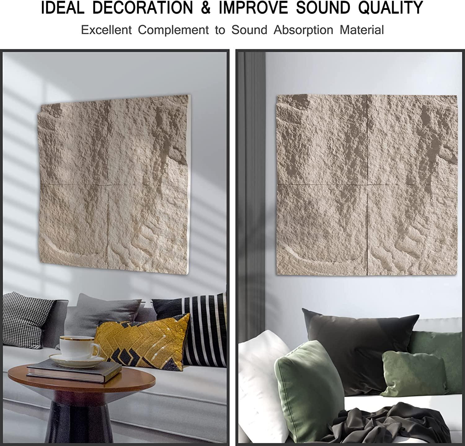 TroyStudio Acoustic Sound Diffuser Panels - 11.7 X 11.7 X 1.8 Inches ...