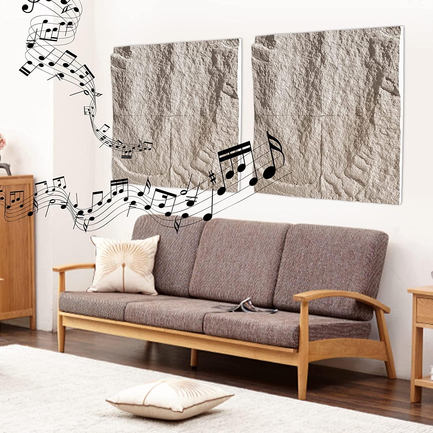 TroyStudio Acoustic Sound Diffuser Panels - 11.7 X 11.7 X 1.8 Inches ...